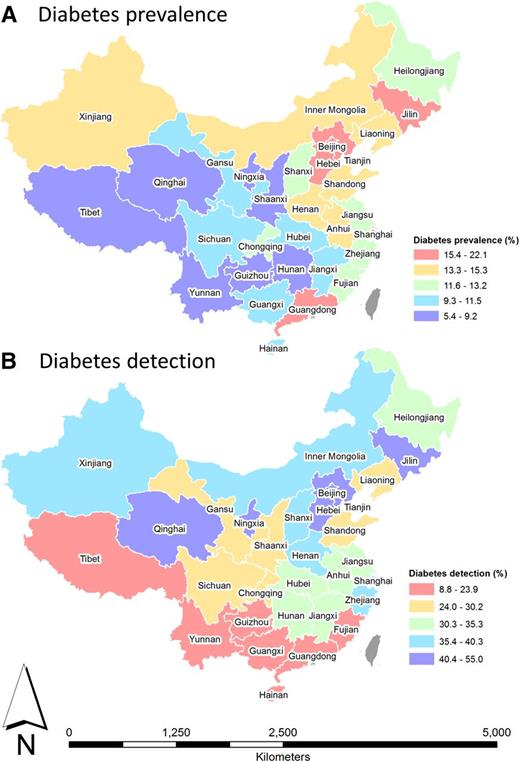Geographical Variation in Diabetes Prevalence and Detection in China ...