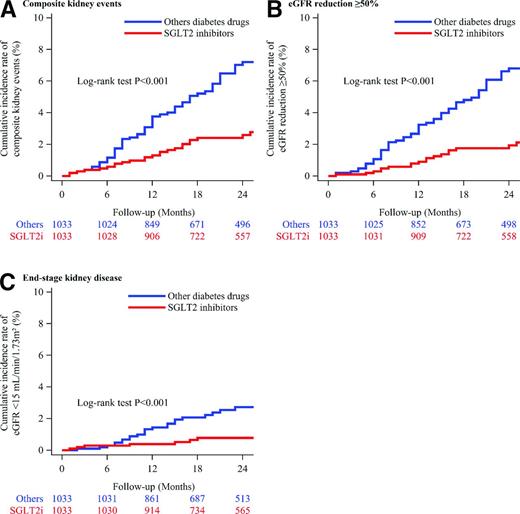 Kidney Outcomes Associated With SGLT2 Inhibitors Versus Other Glucose ...