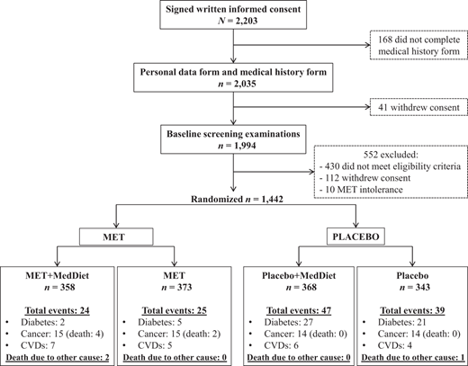 Metformin Treatment With or Without Mediterranean Diet for the ...