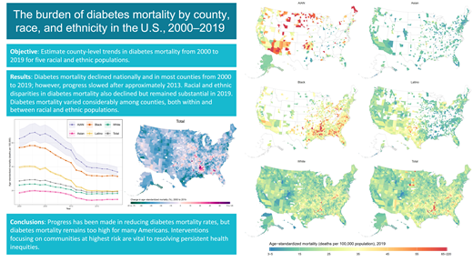 The Burden of Diabetes Mortality by County, Race, and Ethnicity in the ...