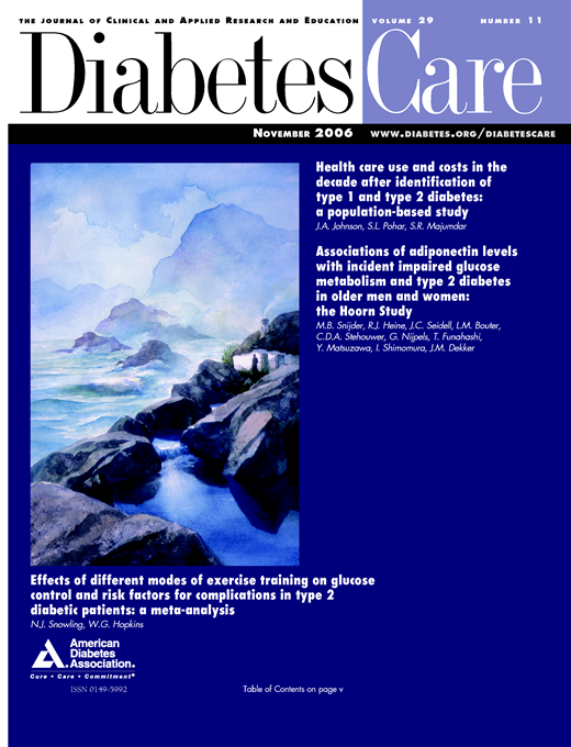 Standards of Medical Care in Diabetes–2006 | Diabetes Care | American ...