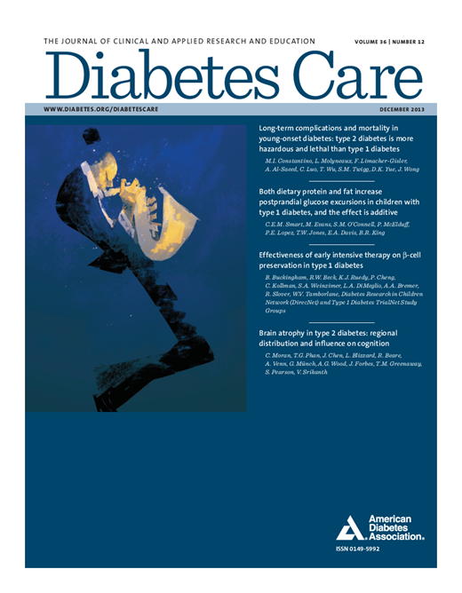 Brain Atrophy in Type 2 Diabetes | Diabetes Care | American Diabetes ...