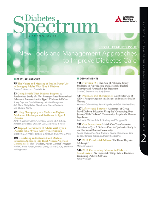 Assessment of Group-Based Diabetes Education Using the “Continuing Your ...