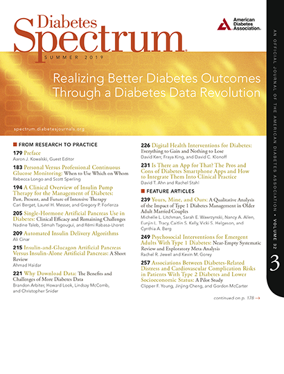 Automated Insulin Delivery Algorithms | Diabetes Spectrum | American ...
